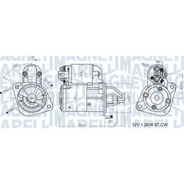 MAGNETI MARELLI Starter 063721465010 f&uuml;r MITSUBISHI KIA