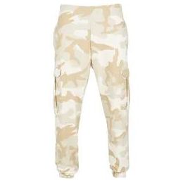 Jogginghose Urban Classics "Urban Classics Herren Wide Camo Cargo Sweatpants", Herren, Gr. M, US-Gr&ouml;&szlig;en, simplesandcamo, 65% Baumwolle, 35% Polyester, normal, Hosen Jogginghose
