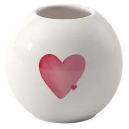 Villeroy & Boch Dekovase "Vase With Love 8,4 cm wei&szlig;", wei&szlig;, B:9,4cm H:8,4cm T:9,4cm &Oslash;:9,4cm, LIKE. BY VILLEROY & BOCH, Vasen
