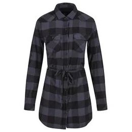 Langarmhemd BRANDIT "Brandit Damen Ladies Longshirt", Herren, Gr. S, US-Gr&ouml;&szlig;en, schwarz, grau, 100% Baumwolle, normal, Hemden