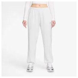 Sporthose Nike SPORTSWEAR "W NSW CHLL FT JGGR PANT", Damen, Gr. L, N-Gr, birch heathe, Obermaterial: 70% Baumwolle, 30% Polyester, Hosen Sporthose, aus French Terry, zwischen Fleece und Jersey-Strick