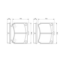 Bosch Bremsensatz, Scheibenbremse ijf140vx82 Vorderachse bel&uuml;ftet 256mm 22mm f&uuml;r MAZDA