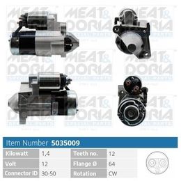 MEAT & DORIA MEAT & DORIA Starter 5035009 f&uuml;r MITSUBISHI NISSAN DACIA RENAULT Suzuki