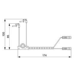 Bosch Bremsensatz, Scheibenbremse ijzjsgnqw2 Vorderachse voll 303mm 16mm f&uuml;r Peugeot DAF VW STEYR Mercedes