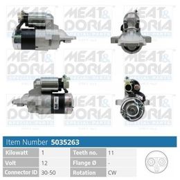 MEAT & DORIA MEAT & DORIA Starter 5035263 f&uuml;r MAZDA MITSUBISHI