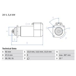 Bosch 0986011570 f&uuml;r MAN Mercedes