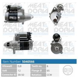MEAT & DORIA MEAT & DORIA Starter 5040566 f&uuml;r TOYOTA DAIHATSU MITSUBISHI KIA