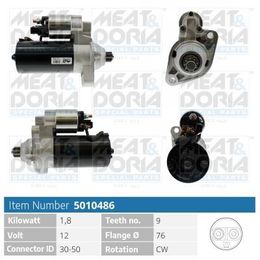 MEAT & DORIA MEAT & DORIA Starter 5010486 f&uuml;r Ford VAG Opel