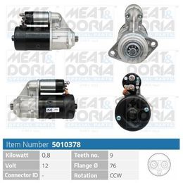 MEAT & DORIA MEAT & DORIA Starter 5010378 f&uuml;r Opel VAG Porsche