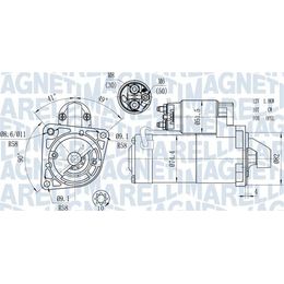 MAGNETI MARELLI Starter 063721428010 f&uuml;r Opel SAAB MITSUBISHI