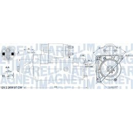 MAGNETI MARELLI Starter 063721160010 f&uuml;r Opel MITSUBISHI RENAULT TRUCKS