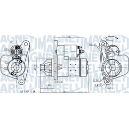 MAGNETI MARELLI Starter 063721418010 f&uuml;r NISSAN RENAULT TRUCKS MERCURY