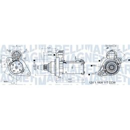 MAGNETI MARELLI Starter 063721533010 f&uuml;r VW