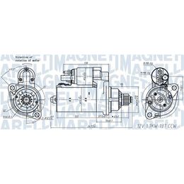 MAGNETI MARELLI Starter 063721508010 f&uuml;r VW