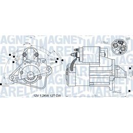 MAGNETI MARELLI Starter 063721524010 f&uuml;r MITSUBISHI RENAULT