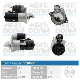 MEAT & DORIA MEAT & DORIA Starter 5010006 f&uuml;r Iveco
