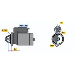Bosch Starter 0986016920 f&uuml;r BMW ALPINA