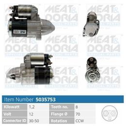 MEAT & DORIA MEAT & DORIA Starter 5035753 f&uuml;r Chrysler MITSUBISHI JEEP