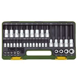 Proxxon Steckschl&uuml;sselsatz 1/2 Zoll + 1/4 Zoll, (41-tlg.) 23290