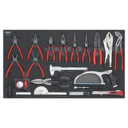 SONIC EQUIPMENT Zangen-Set Zangen- und Schneidwerkzeugsatz SFS-L 22-tlg. 602204