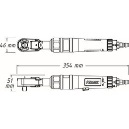Hazet Ratschenschrauber (Druckluft) 9022p1