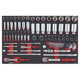 SONIC EQUIPMENT Werkzeugmodul Kombinationssatz 1/4, 3/8 und 1/2 SFS-M SAE 93-tlg. 309303
