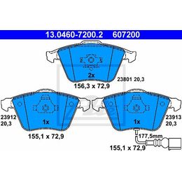 ATE Bremsensatz, Scheibenbremse sg00000dcl Vorderachse voll 345mm 30mm f&uuml;r SEAT Skoda VAG