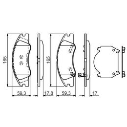 Bosch Bremsensatz, Scheibenbremse ijf1410rg6 Vorderachse bel&uuml;ftet 275mm 26mm f&uuml;r LANCIA KIA
