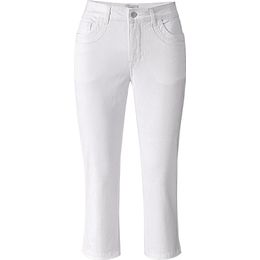 Heine Damen Caprijeans im 5-Pocket-Stil wei&szlig; Gr&ouml;&szlig;e 44