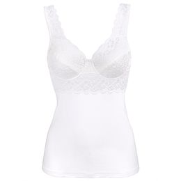 Nina von C. Damen BH-Hemd mit verstellbaren Tr&auml;gern, wei&szlig;, Gr&ouml;&szlig;e 95B