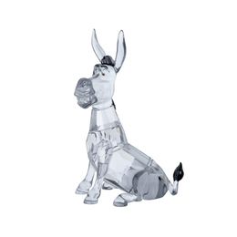 Dekofigur Swarovski "Kristallfigur Sammelfigur SHREK DONKEY", grau, schwarz, wei&szlig;, braun, Dekofiguren, B/H/T: 9cm, Swarovski Kristall, Swarovski Kristall, H:9cm