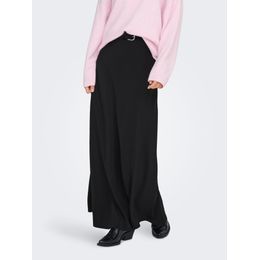 Jacqueline de Yong Maxirock JDY "JDYAYA MW MAXI SKIRT WVN DIA", Damen, Gr. S, schwarz, Web, Obermaterial: 100% Polyester, unifarben, kn&ouml;chellang, R&ouml;cke Maxirock
