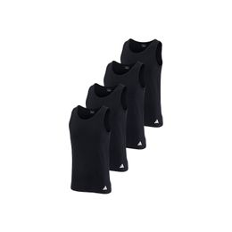 Unterhemd adidas originals "Unterhemd Tank Top Active Flex Cotton 4PK 4er Pack", Herren, Gr. L, N-Gr, schwarz, Obermaterial: 95% Baumwolle CO. 5% Elasthan EL., Unterhemden Unterhemd