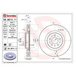 MAGNETI MARELLI Bremsscheibe 360406126601 innenbel&uuml;ftet-Bel&uuml;ftung mit tropfenf&ouml;rmigen Fl&uuml;geln 330mm 32mm f&uuml;r VOLVO