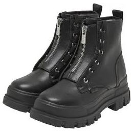 Stiefel Buffalo "Buffalo aspha zip", Damen, Gr. 40, schwarz, Kunstfaser, unifarben, Schuhe Stiefel