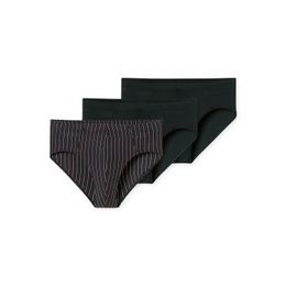 Slip Schiesser "Slip 3PACK Supermini "95/5" 3er Pack", Herren, Gr. XXL, schwarz, Obermaterial: 95% Baumwolle CO. 5% Elasthan EL., Unterhosen Slip