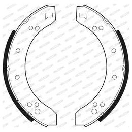 Ferodo Bremsbackensatz fsb355 f&uuml;r FORD GENERAL MOTORS TOYOTA AUSTIN OPEL TALBOT TRIUMPH LDV