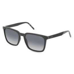 HUGO BOSS Hugo HG 1327/S | Herren-Sonnenbrille | Fassung: Vollrand, Eckig, Kunststoff, Schwarz | Glasfarbe: Grau Verlaufend