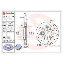 MAGNETI MARELLI Bremsscheibe 360406142002 innenbel&uuml;ftet-Bel&uuml;ftung mit tropfenf&ouml;rmigen Fl&uuml;geln 281mm 26mm f&uuml;r ALFA ROMEO FIAT JEEP