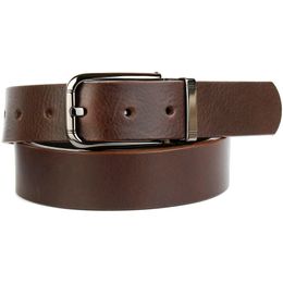 Lederg&uuml;rtel Anthoni Crown, Herren, Gr. 105, braun, Leder, unifarben, G&uuml;rtel Lederg&uuml;rtel, 3,5 cm breiter Casual-Volllederg&uuml;rtel
