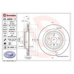 MAGNETI MARELLI Bremsscheibe 360406122301 innenbel&uuml;ftet-Bel&uuml;ftung mit tropfenf&ouml;rmigen Fl&uuml;geln 330mm 22mm f&uuml;r MERCEDES-BENZ BRABUS