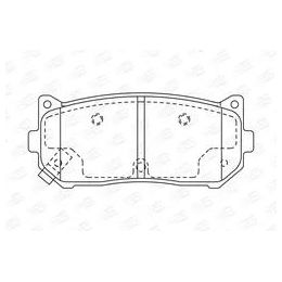 Champion Bremsbelagsatz, Scheibenbremse 572556ch f&uuml;r KIA