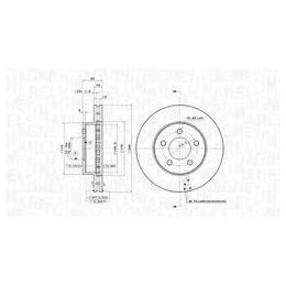 MAGNETI MARELLI Bremsscheibe 360406030001 innenbel&uuml;ftet-Bel&uuml;ftung mit tropfenf&ouml;rmigen Fl&uuml;geln 288mm 28mm f&uuml;r JEEP
