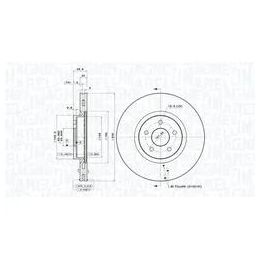 MAGNETI MARELLI Bremsscheibe 360406156401 innenbel&uuml;ftet-Bel&uuml;ftung mit tropfenf&ouml;rmigen Fl&uuml;geln 320mm 25mm f&uuml;r FORD ASIA & OCEANIA LINCOLN