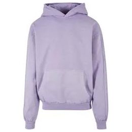 Kapuzensweatshirt Urban Classics "Urban Classics Herren Heavy Terry Garment Dye Hoody", Herren, Gr. 5XL, lila, 100% Baumwolle, unifarben, Sweatshirts