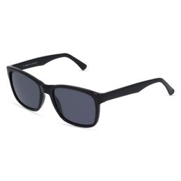 Fielmann MC 564 SUN CL | Herren-Sonnenbrille | Fassung: Vollrand, Quadratisch, Propionat, Schwarz Gl&auml;nzend | Glasfarbe: Grau