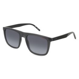HUGO BOSS Hugo HG 1304/S | Herren-Sonnenbrille | Fassung: Vollrand, Quadratisch, Kunststoff, Grau | Glasfarbe: Grau