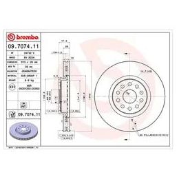 MAGNETI MARELLI Bremsscheibe 360406010701 innenbel&uuml;ftet-Bel&uuml;ftung mit tropfenf&ouml;rmigen Fl&uuml;geln 310mm 28mm f&uuml;r LANCIA
