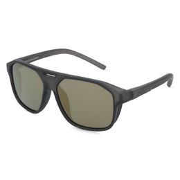 Uvex S533099 cosmic | Kinder-Sonnenbrille | Fassung: Vollrand, Eckig, Kunststoff, Grau Transparent | Glasfarbe: Gelb Spiegel Gold