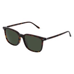 Polo by Ralph Lauren PH4194U | Herren-Sonnenbrille | Fassung: Vollrand, Quadratisch, Acetat, Havanna Gl&auml;nzend | Glasfarbe: Gr&uuml;n